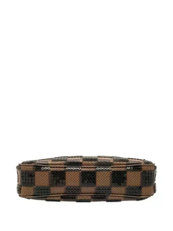 LOUIS VUITTON 2013 Damier Ebene Sequins Mini Pochette Accessoires Handbag - Brown