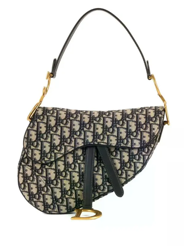 Dior Monogram Saddle Bag - Neutrals