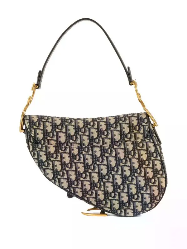 Dior Monogram Saddle Bag - Neutrals