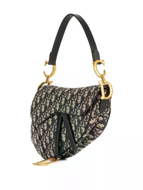 Dior Monogram Saddle Bag - Neutrals