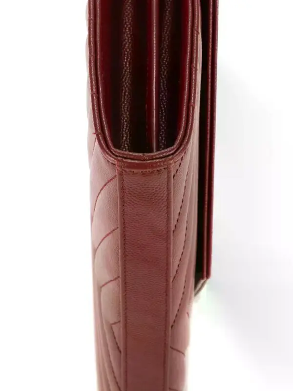 Saint Laurent Quilted Flap Shoulder Bag - Red