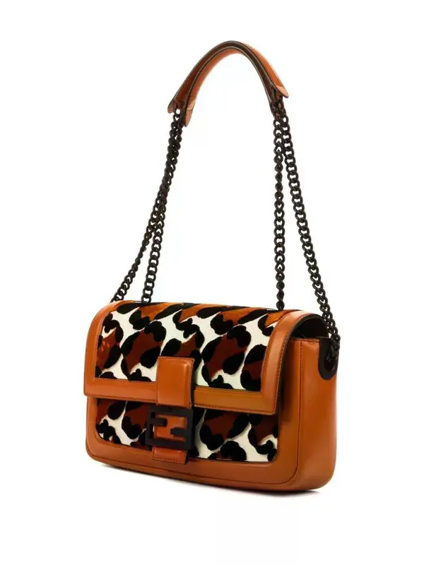 Fendi Baguette Leopard Shoulder Bag