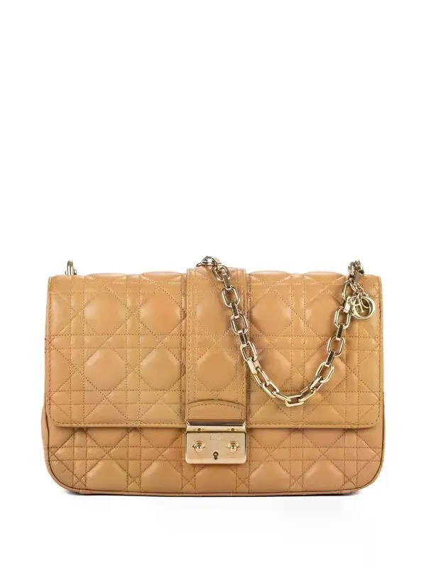 Dior Cannage-quilting Chain Shoulder Bag - Neutrals