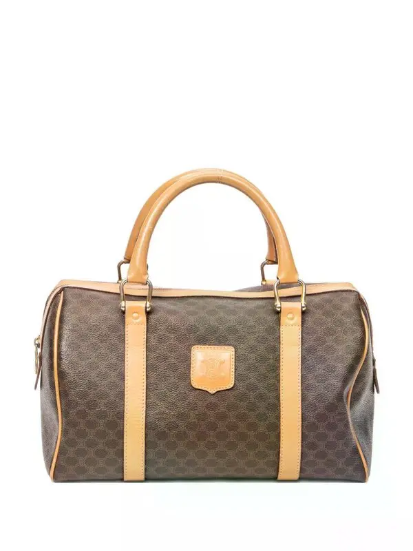 Celine Small Boston Patterned Tote Bag - Brown