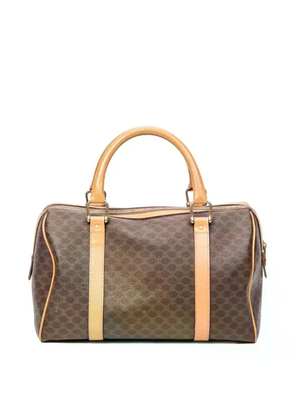 Celine Small Boston Patterned Tote Bag - Brown