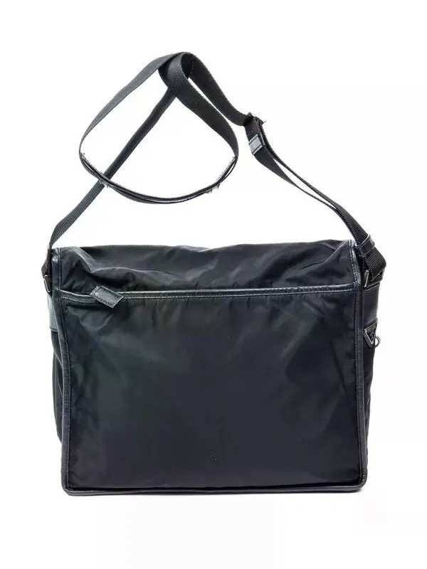 Prada Buckled Canvas Shoulder Bag