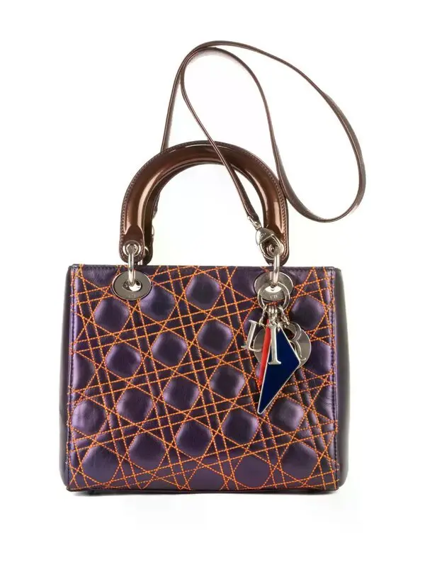 Dior 2000s Quilted-leather Shoulder Bag - Brown
