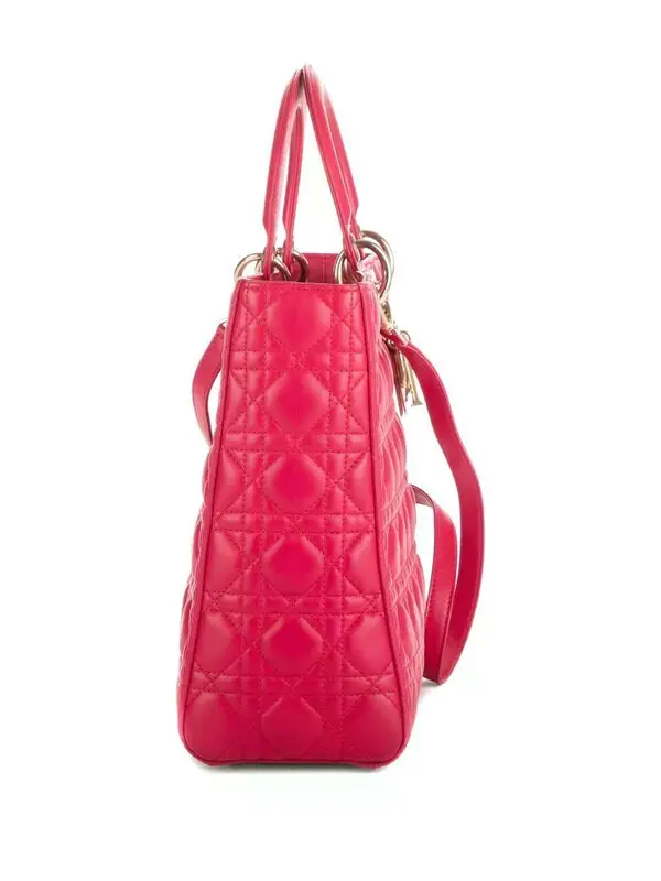 Dior Cannage Lady Handbag - Pink
