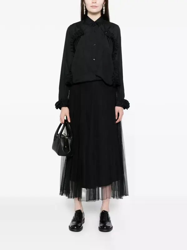 Noir Kei Ninomiya Ruffle Long-sleeve Shirt
