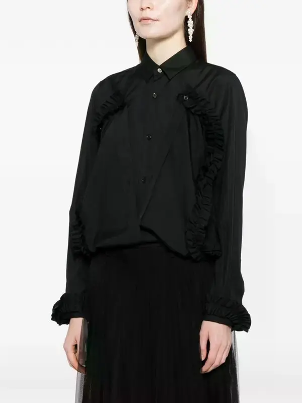 Noir Kei Ninomiya Ruffle Long-sleeve Shirt