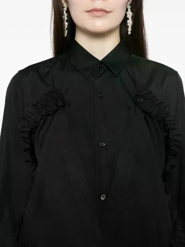 Noir Kei Ninomiya Ruffle Long-sleeve Shirt
