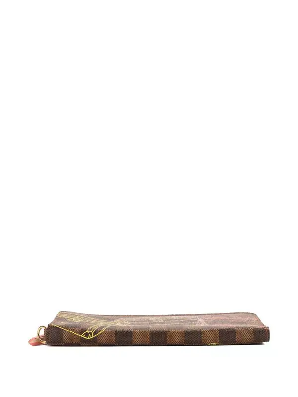 LOUIS VUITTON Boxes-print Wallet - Brown