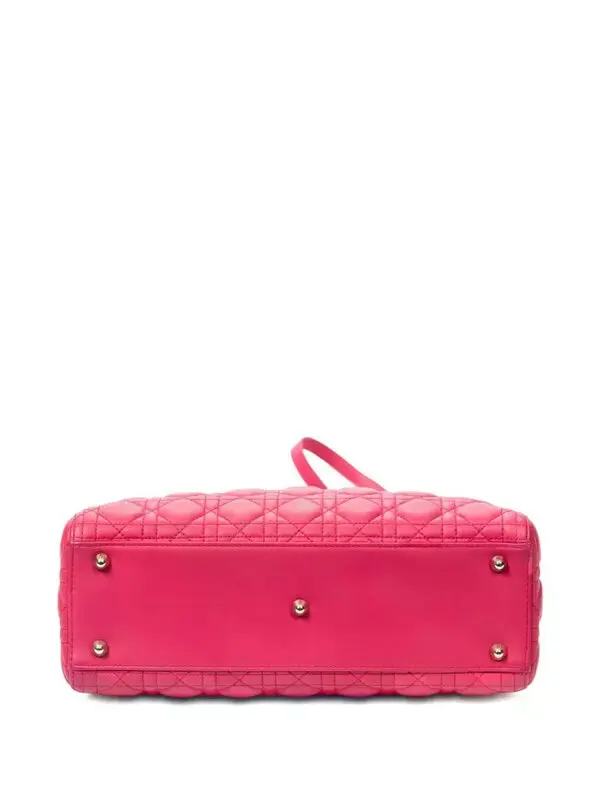 Dior Leather Tote Bag - Pink