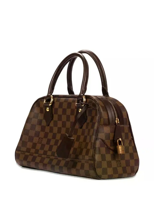 LOUIS VUITTON Damier Ebène Canvas Handbag