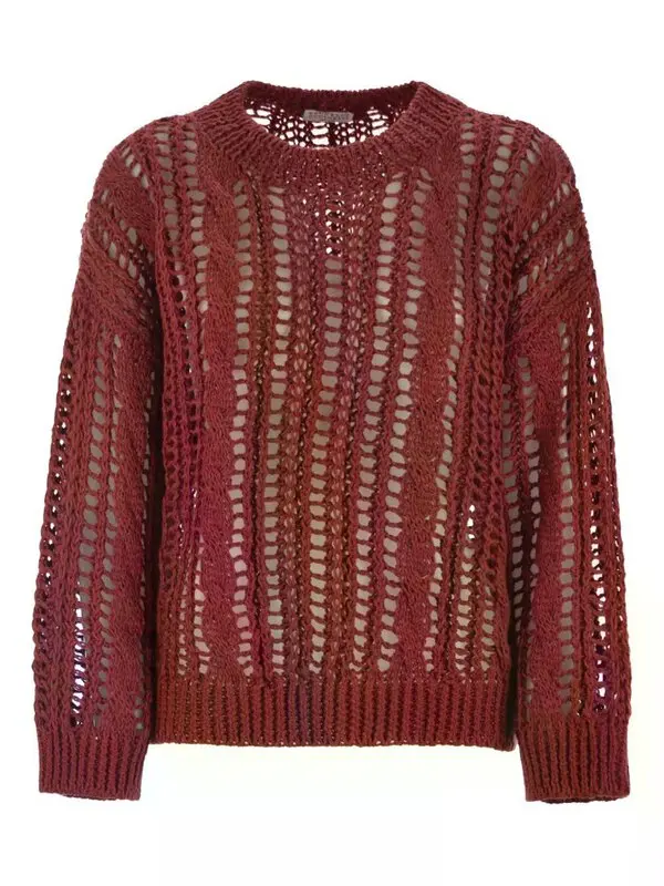 Brunello Cucinelli Crew-neck Cable Knit Sweater