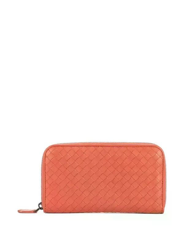 Bottega Veneta Leather Wallet - Orange