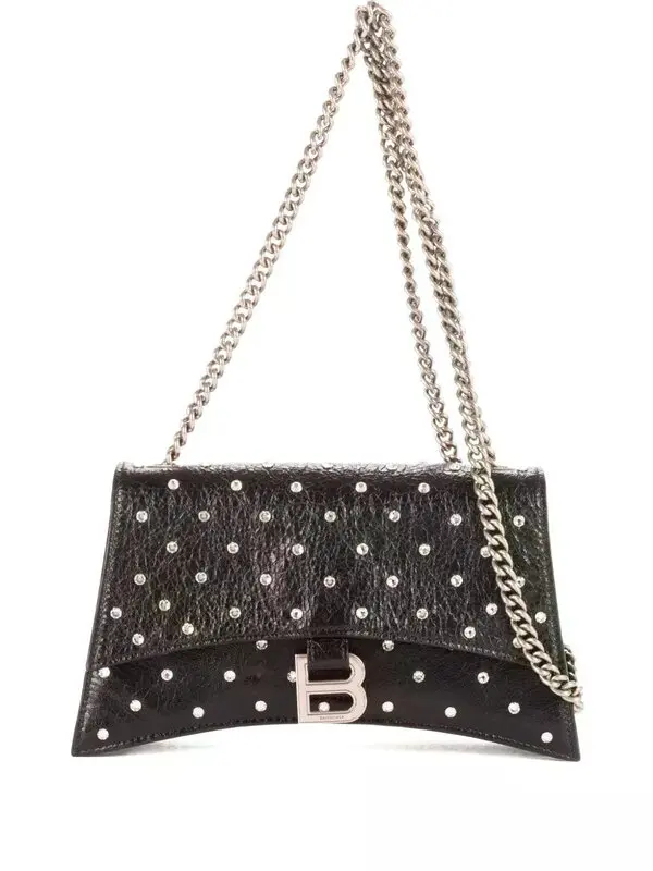 Balenciaga Leather Shoulder Bag - Black