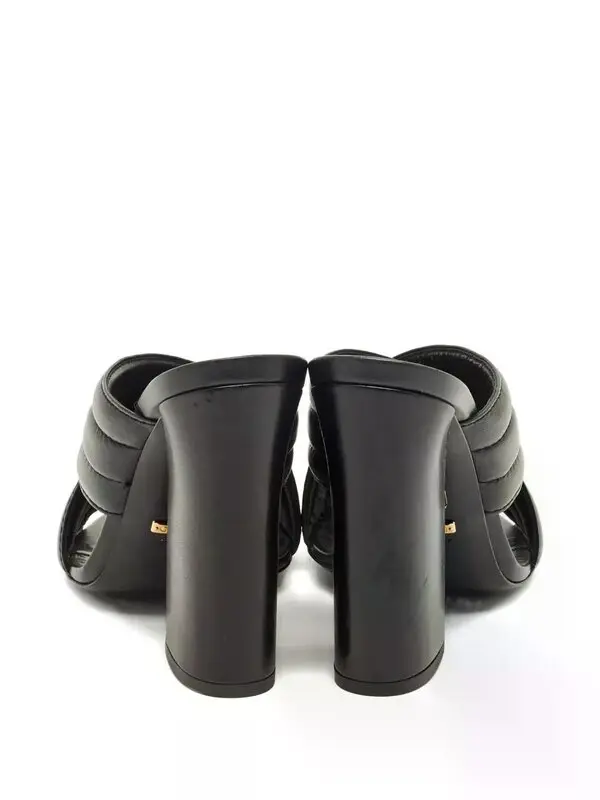 Gucci Webby Leather Mules