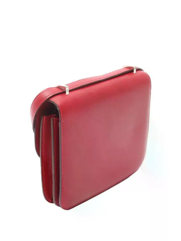Hermès 2017 Mini Epsom Constance Iii 18 Shoulder Bag - Red
