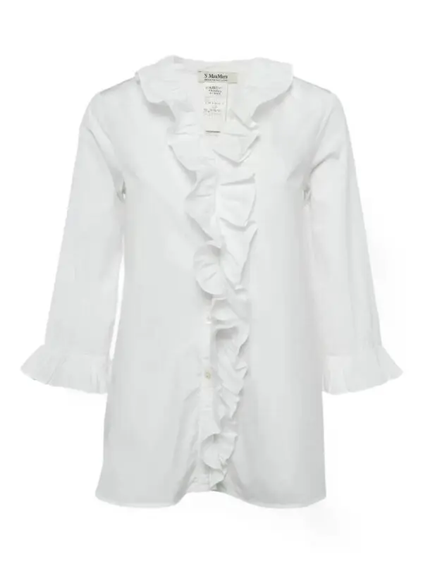 Max Mara Ruffle Buttoned Shirt
