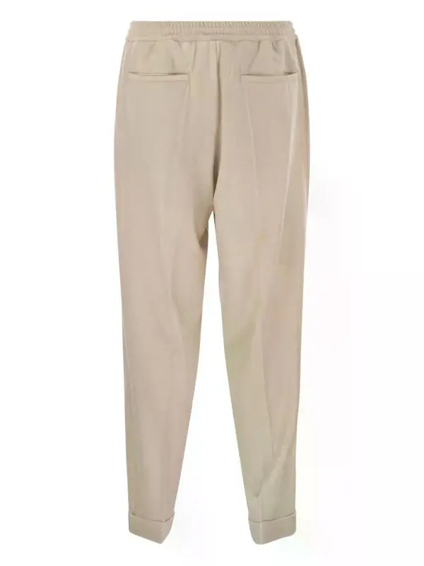 Fedeli Pleated Straight-leg Trousers - Neutrals