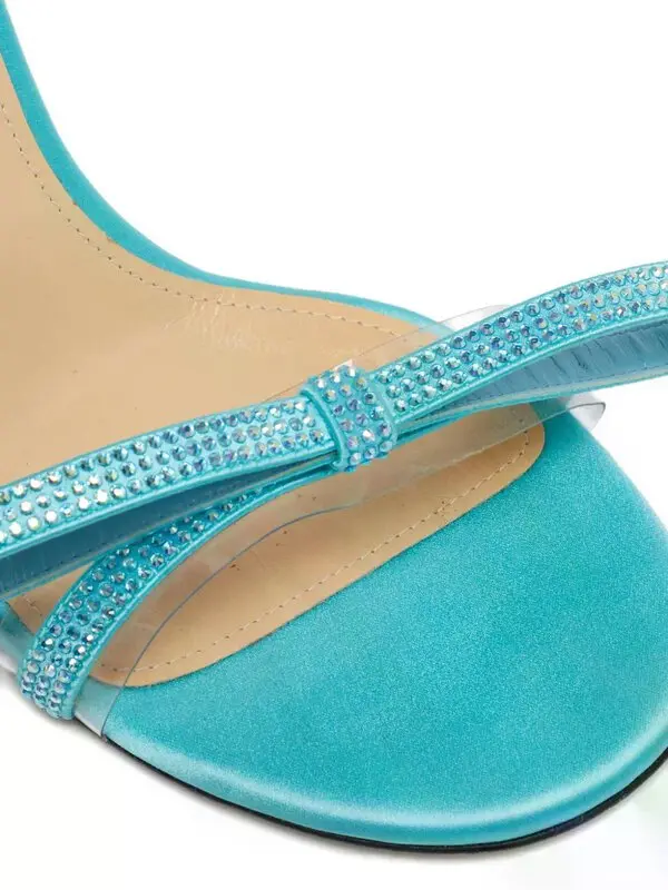Mach & Mach Bow Crystal Sandals