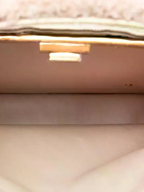 Fendi Large Shearling Peekaboo Iseeu Satchel