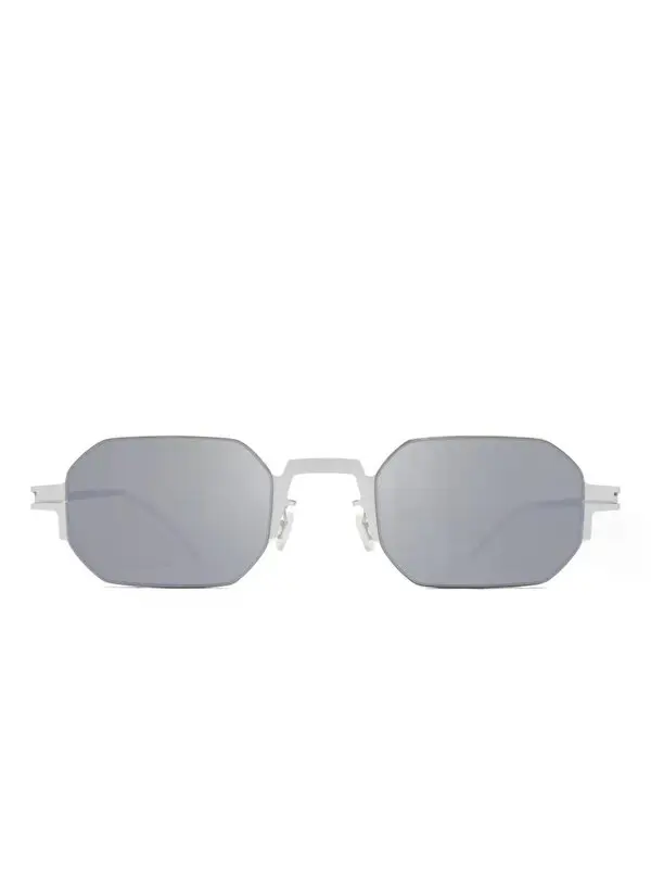 Mykita Geometric Frame Sunglasses - Silver