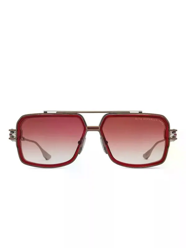 Dita Square Frame Sunglasses - Red