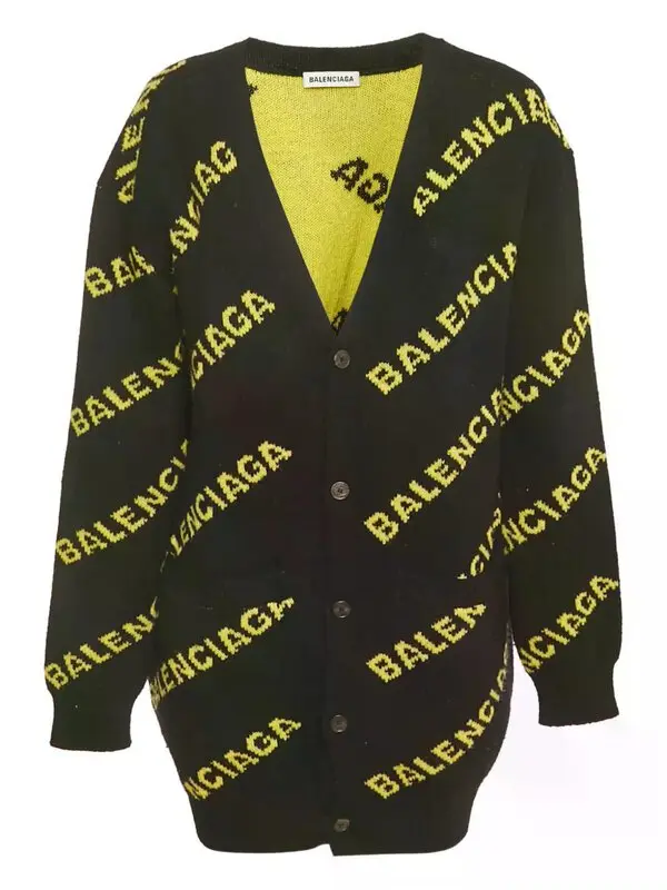 Balenciaga Buttoned Knit Top - Black