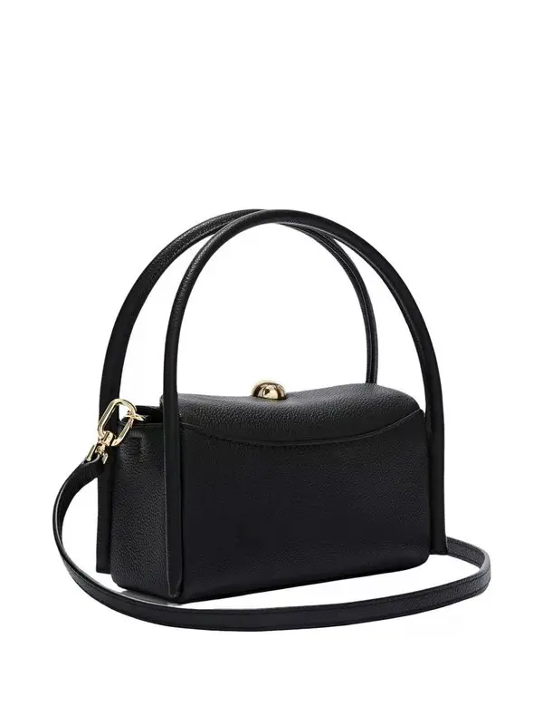 Furla Mini Nicole Calf Leather Tote Bag - Black