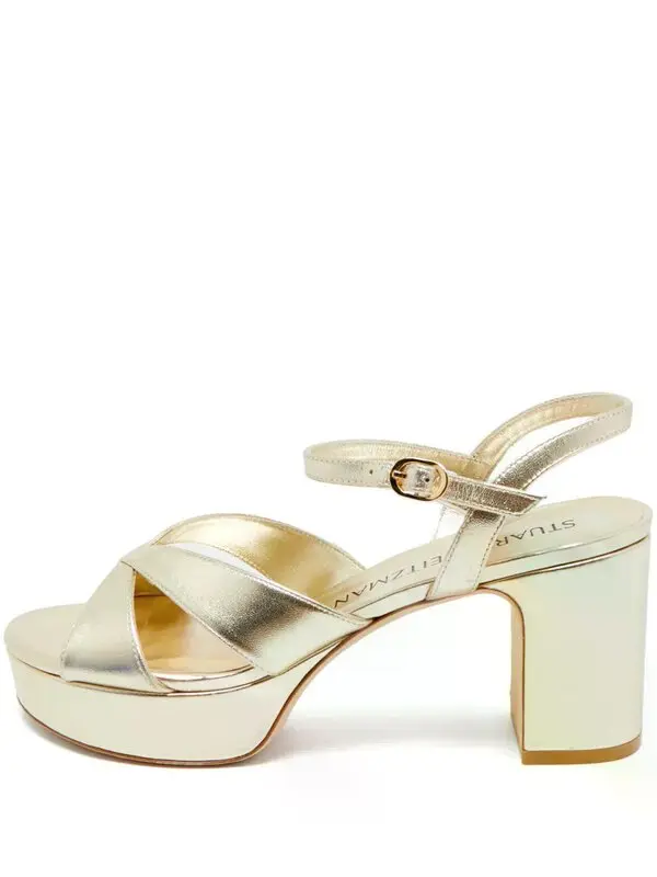 STUART WEITZMAN Carmen Platform Sandals - Gold