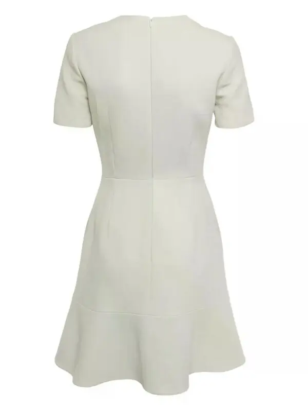 christian dior short white dress Straight Dress White Wool and Silk