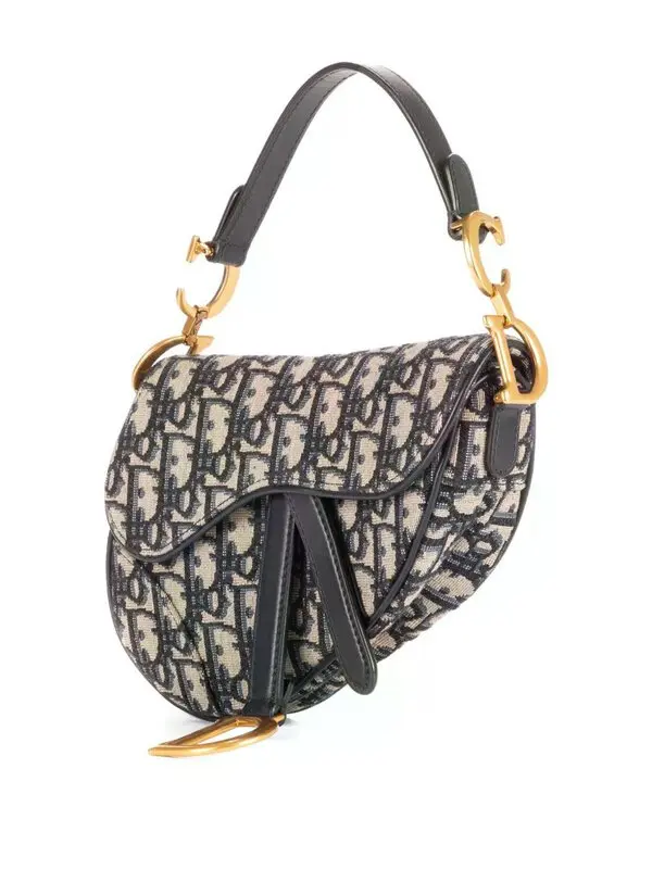 Dior Monogram Saddle Shoulder Bag - Blue