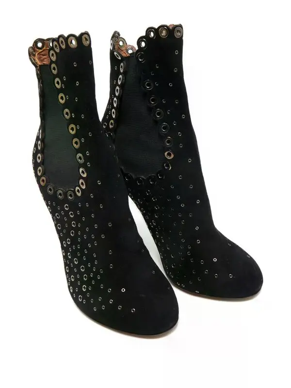 Alaïa Gomet Suede Ankle Boots