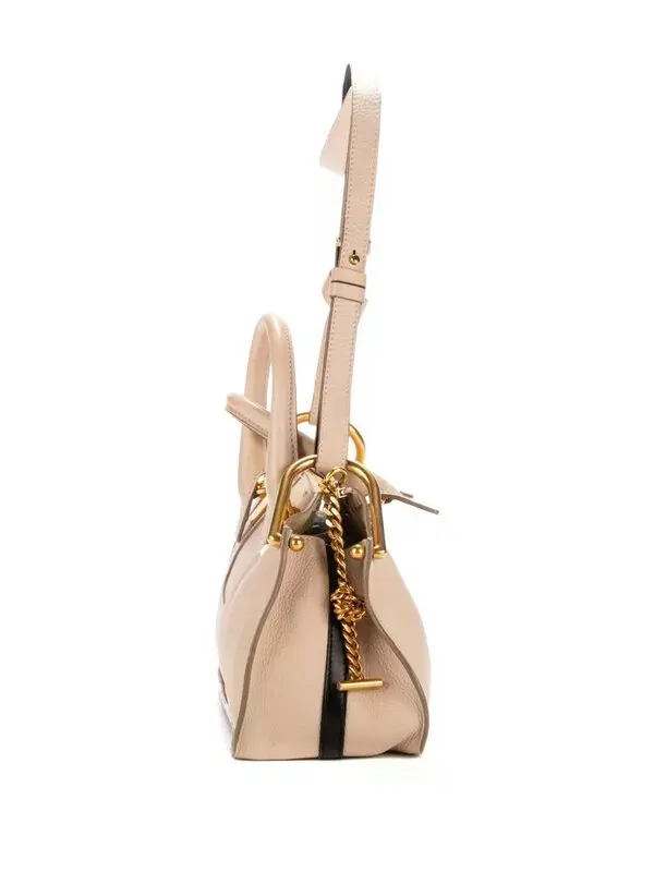 Chloé Leather Shoulder Bag With Gold-tone Hardware