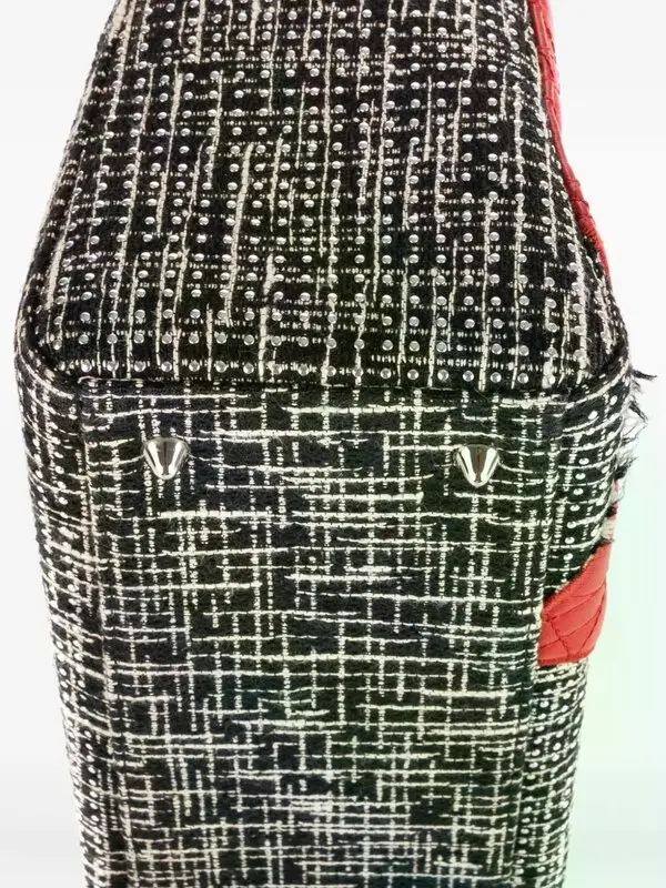 Dior Lady Patchwork Love Tote Bag - Black