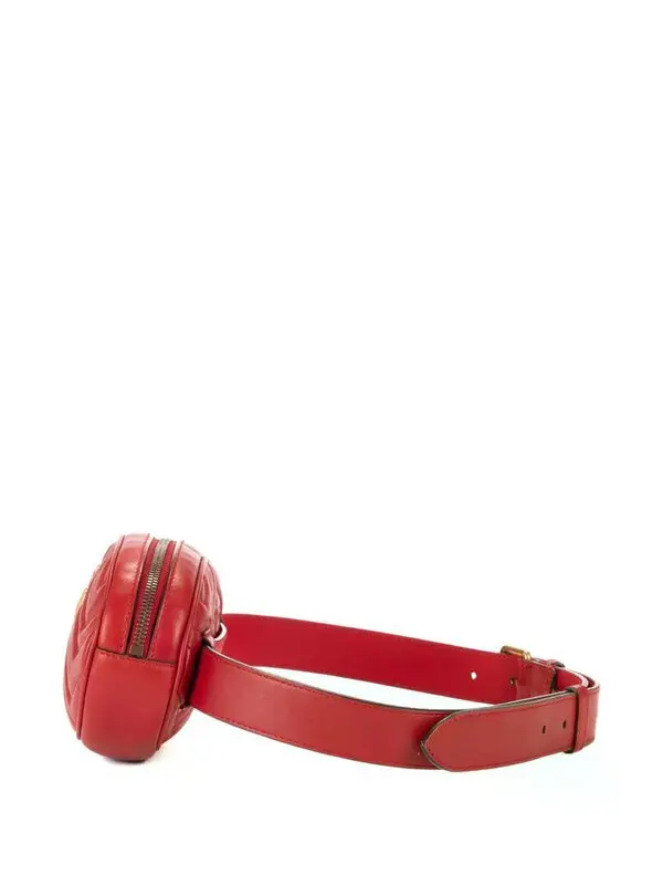 Gucci Gg Matelassé Belt Bag - Red