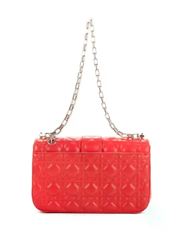 Dior 2010 Miss Quilted Leather Shoulder Bag - Pink