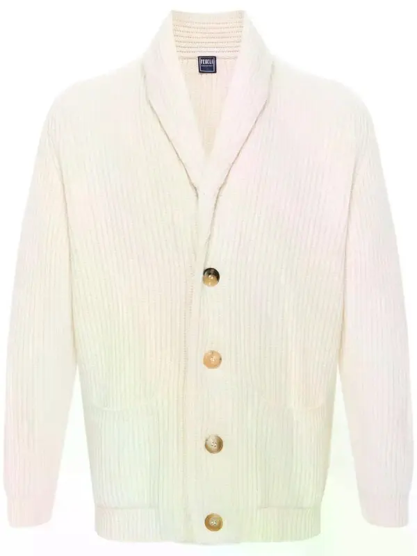 Fedeli Terminillo Cashmere Cardigan - White