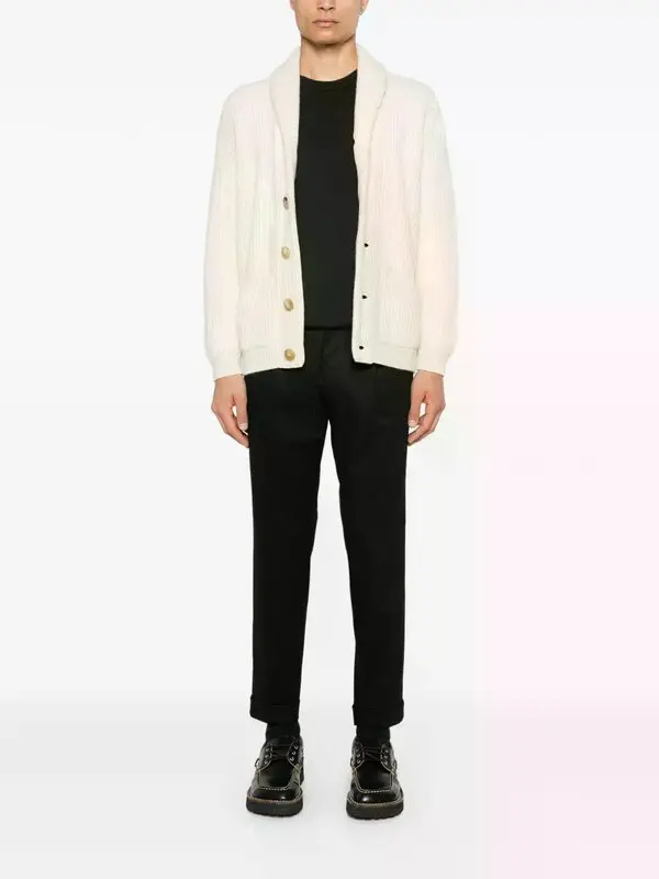 Fedeli Terminillo Cashmere Cardigan - White