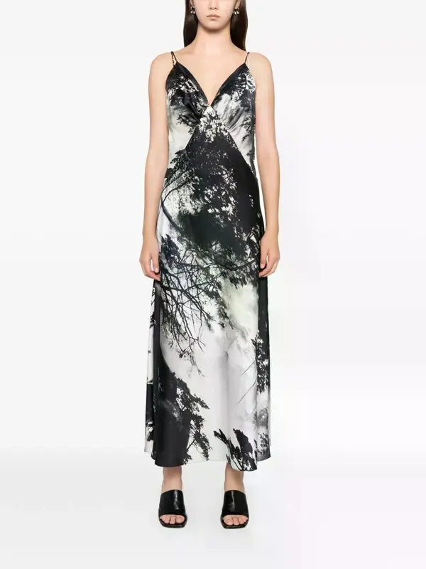SAIID KOBEISY Printed Midi Dress