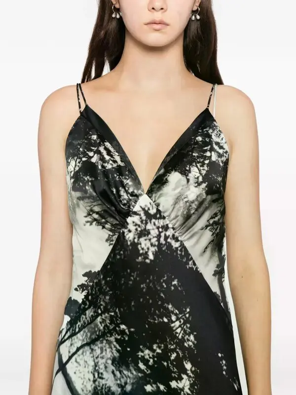 SAIID KOBEISY Printed Midi Dress