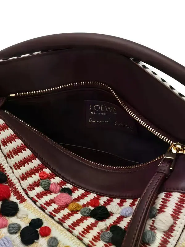 Loewe Small Puzzle Striped Tote Bag - Neutrals