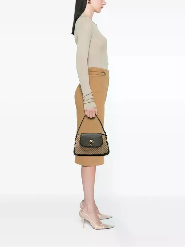 Gucci 2000-2015 Diamante Canvas 1973 Shoulder Bag