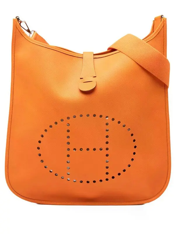 Hermès 2007 Epsom Evelyne Ii Tgm Crossbody Bag - Orange