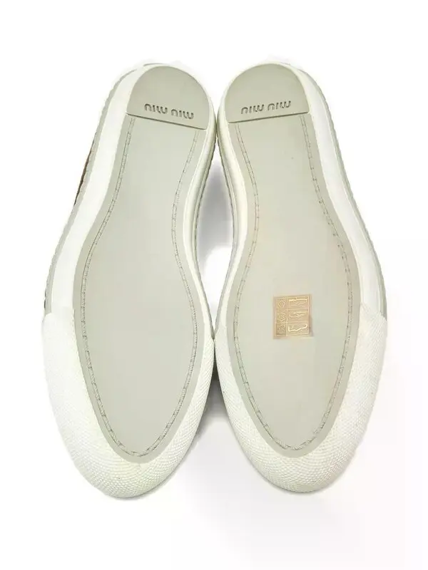 Miu Miu Metal-cap Slip-on Sneakers