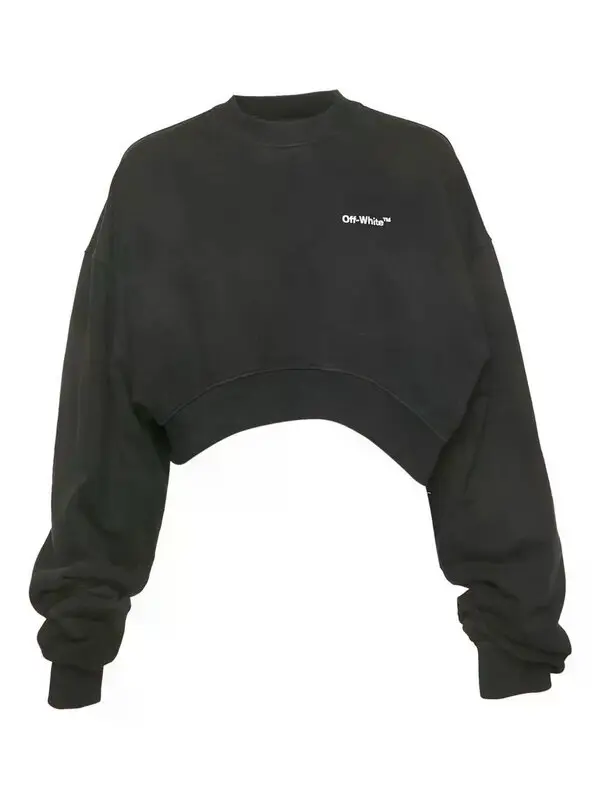 Off-White Cotton Logo-embroidered Sweatshirt