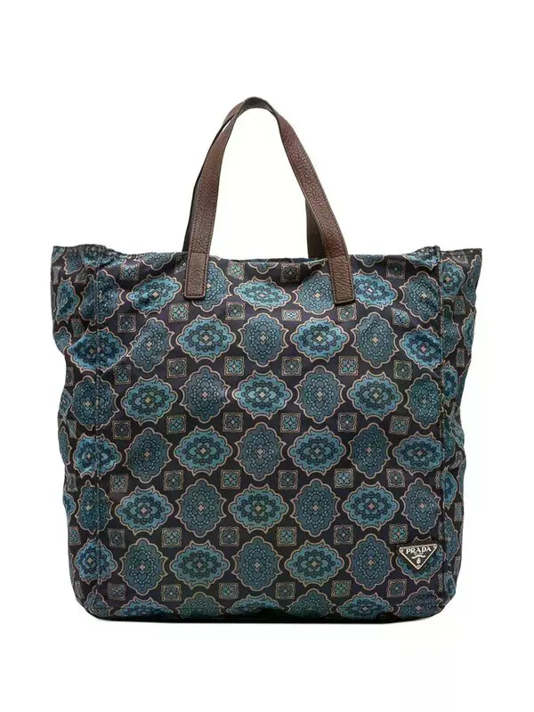 Prada Tessuto Stampato Tote Bag