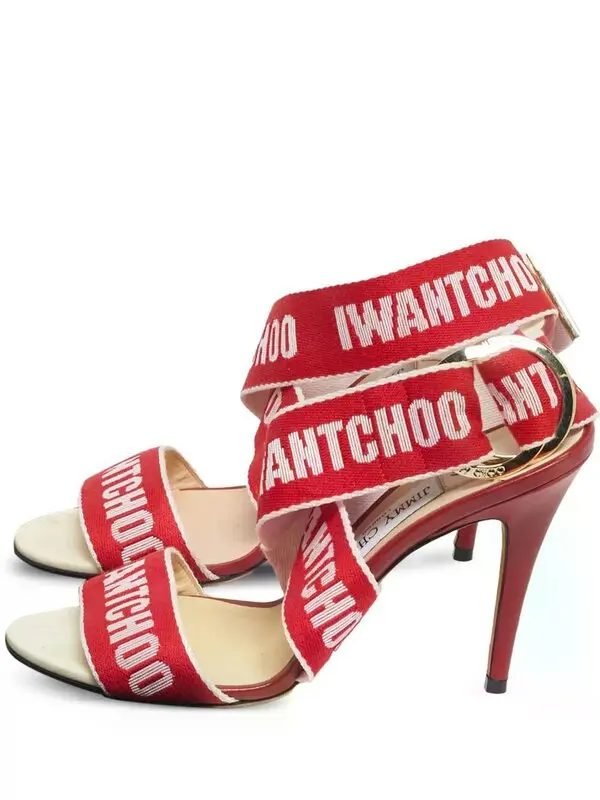 JIMMY CHOO Bailey Strappy Heeled Sandals - Red